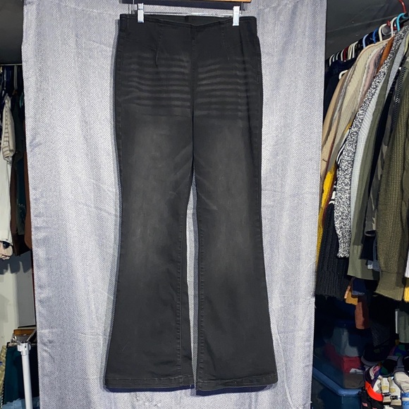 Knox Rose | Jeans | Knox Rose Black Flare Wide Leg Jeans | Poshmark